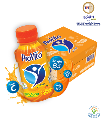 โปรไวต้า เครื่องดื่มโพรไบโอติกผสมวิตามิน รสส้ม